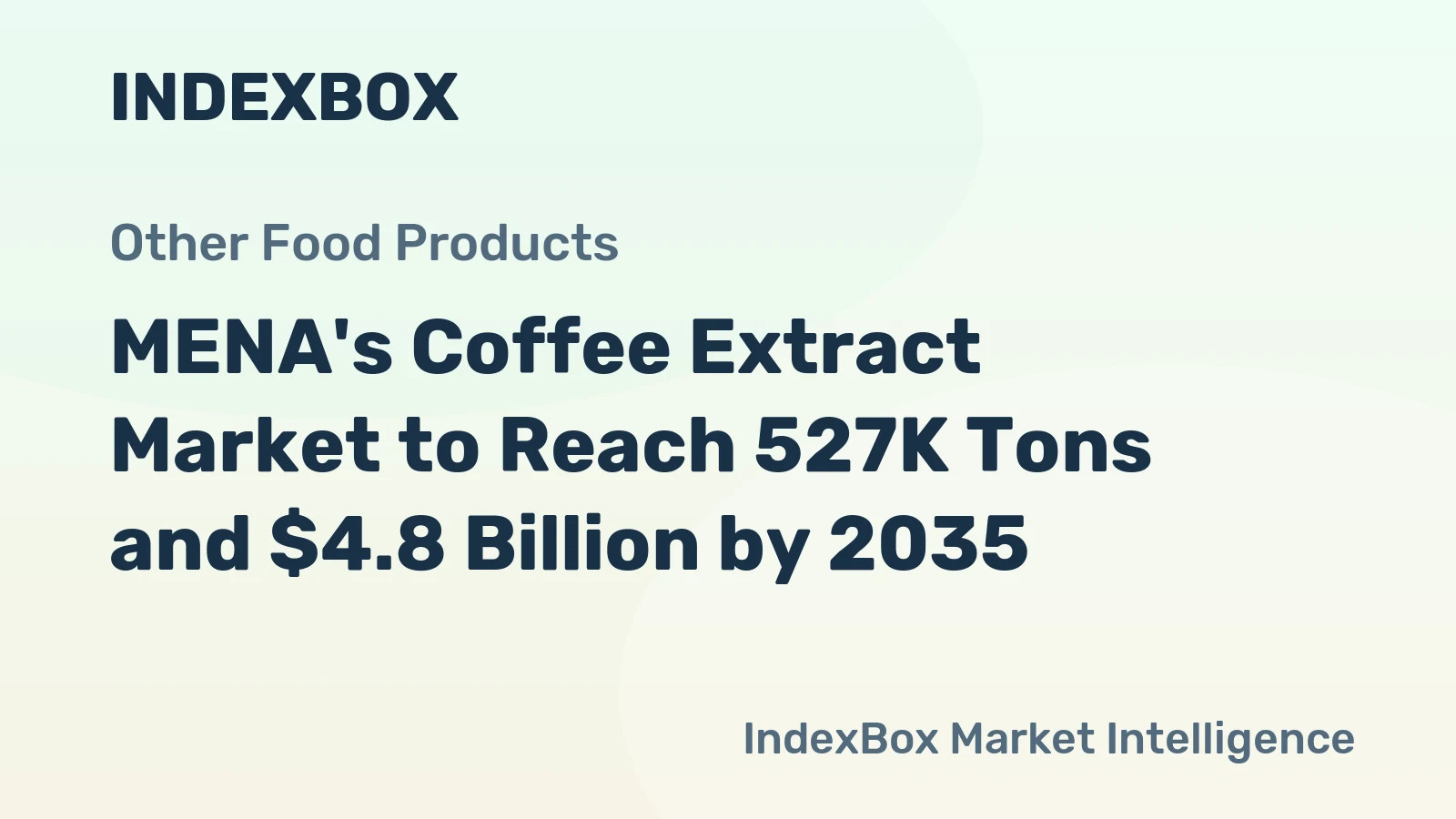 MENA's Coffee Extract Market to Reach 527K Tons and $4.8 Billion by 2035