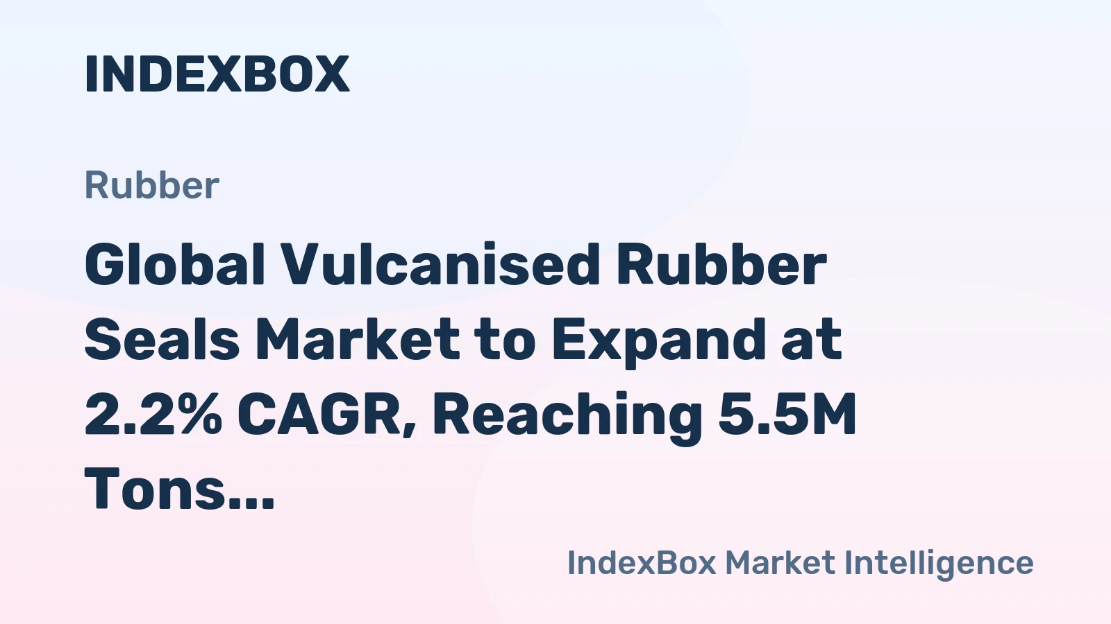 Global Vulcanised Rubber Seals Market to Expand at 2.2% CAGR, Reaching 5.5M Tons by 2035