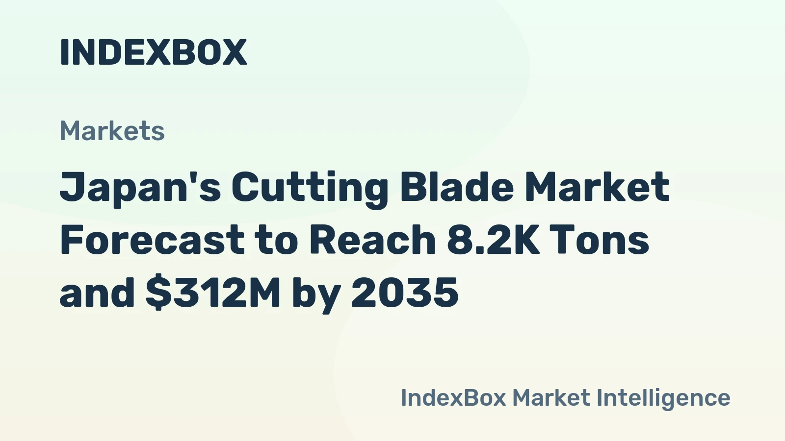 Japan's Cutting Blade Market Forecast to Reach 8.2K Tons and $312M by 2035