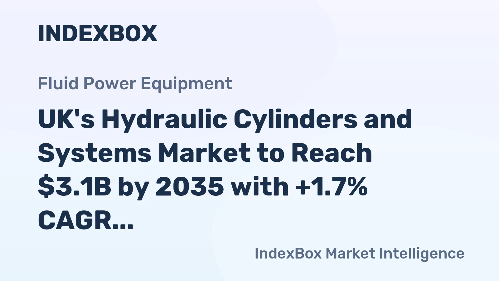 UK's Hydraulic Cylinders and Systems Market to Reach $3.1B by 2035 with +1.7% CAGR