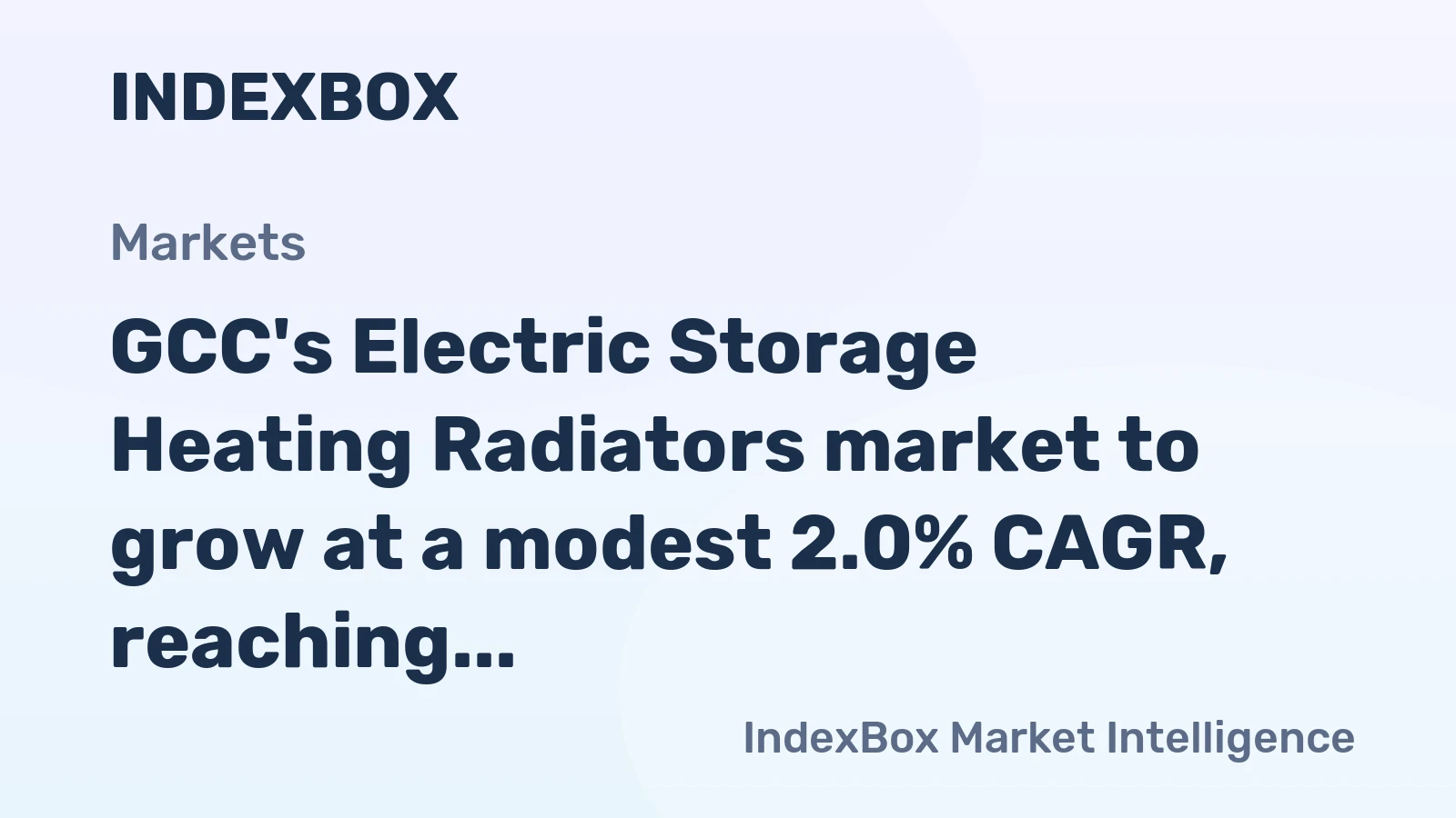GCC's Electric Storage Heating Radiators market to grow at a modest 2.0% CAGR, reaching $16M by 2035.