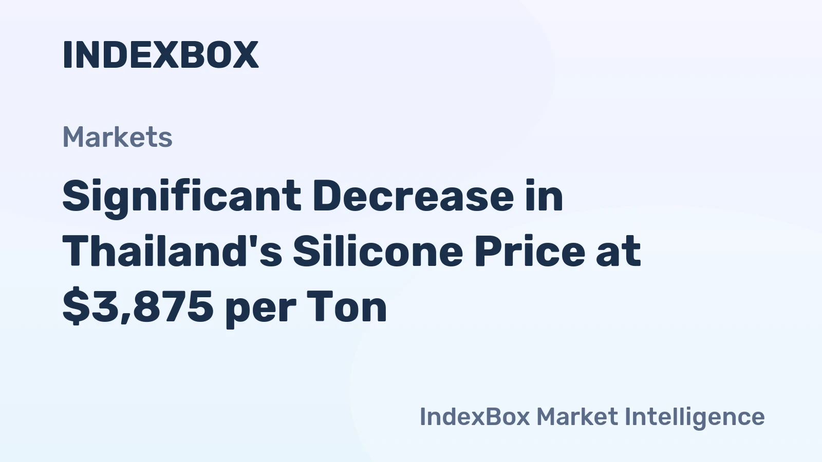 Significant Decrease in Thailand's Silicone Price at $3,875 per Ton