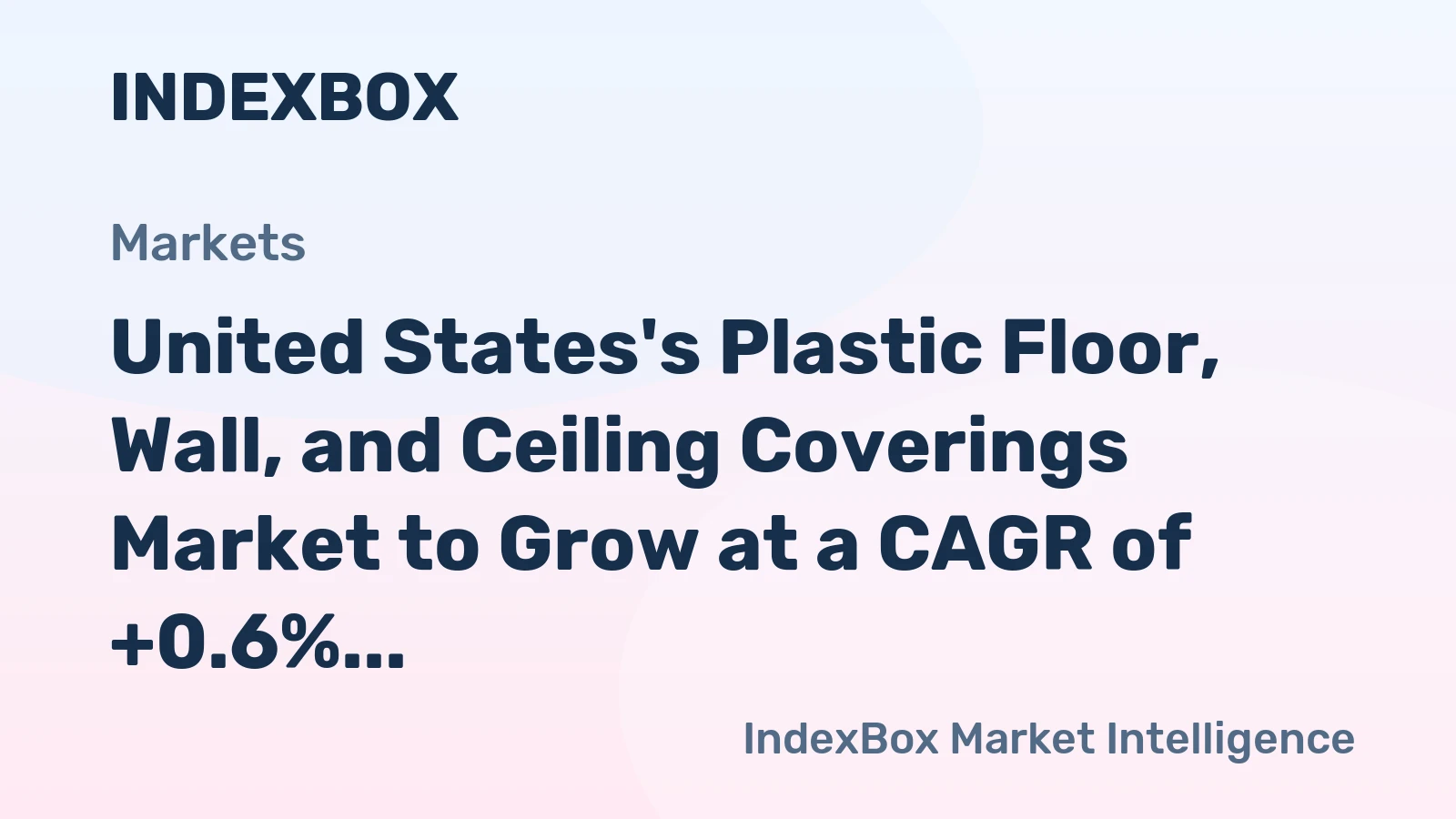 United States's Plastic Floor, Wall, and Ceiling Coverings Market to Grow at a CAGR of +0.6% in Value by 2035