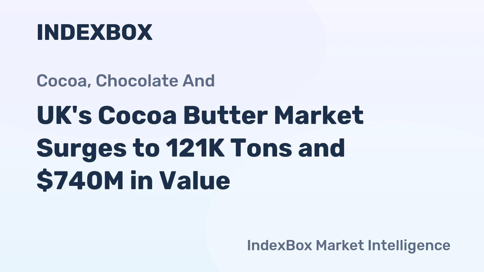 UK's Cocoa Butter Market Surges to 121K Tons and $740M in Value