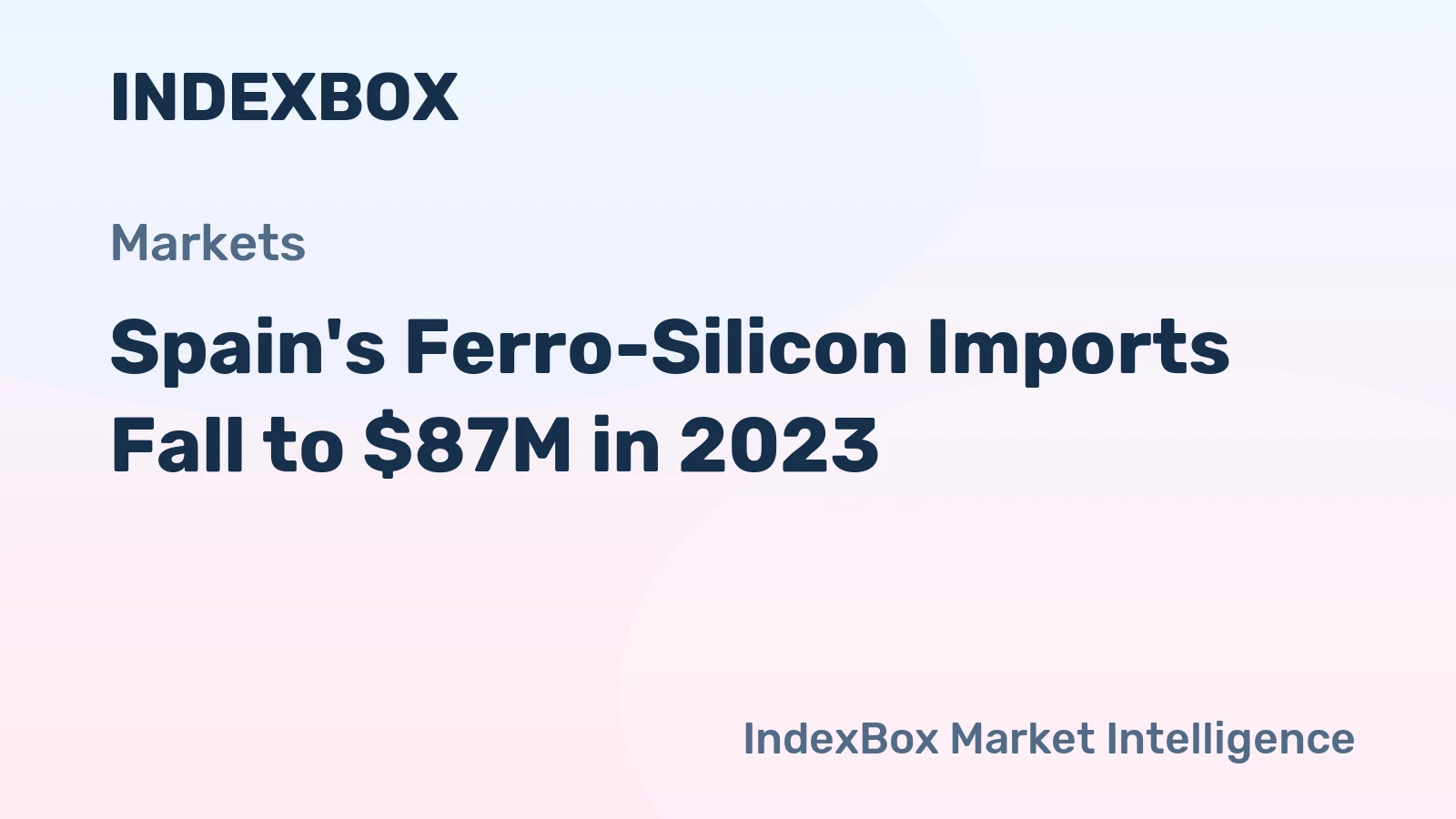 Spain's Ferro-Silicon Imports Fall to $87M in 2023