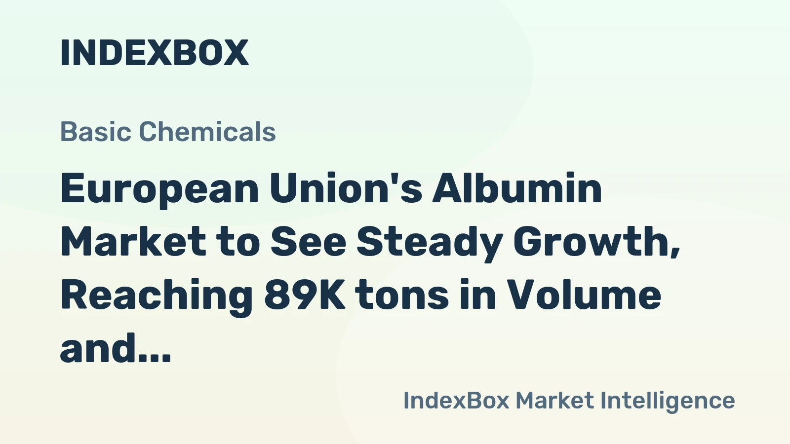 European Union's Albumin Market to See Steady Growth, Reaching 89K tons in Volume and $872M in Value by 2035