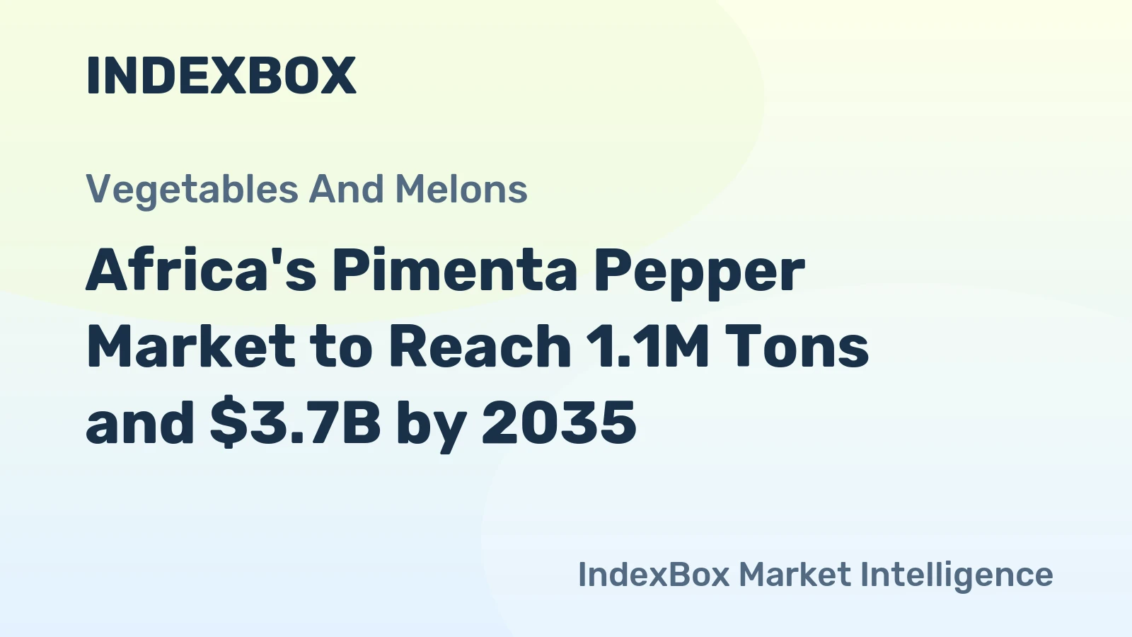 Africa's Pimenta Pepper Market to Reach 1.1M Tons and $3.7B by 2035