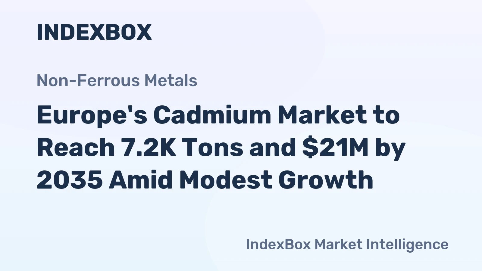 Europe's Cadmium Market to Reach 7.2K Tons and $21M by 2035 Amid Modest Growth