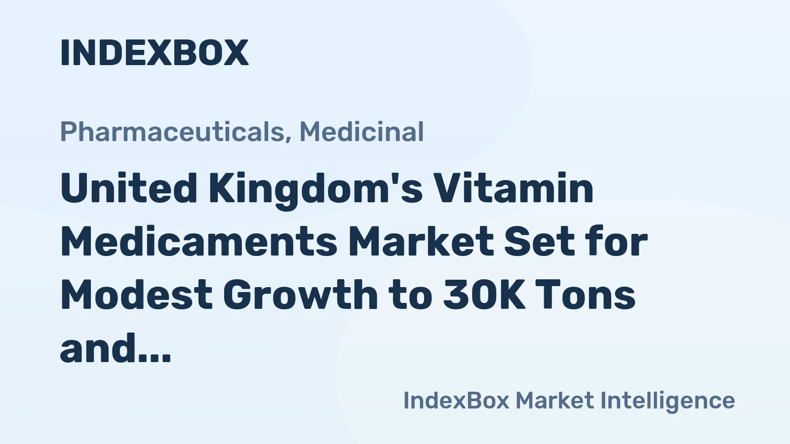United Kingdom's Vitamin Medicaments Market Set for Modest Growth to 30K Tons and $686M