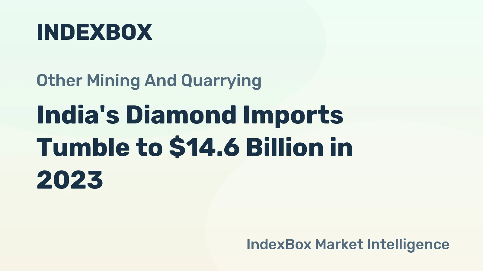 India's Diamond Imports Tumble to $14.6 Billion in 2023