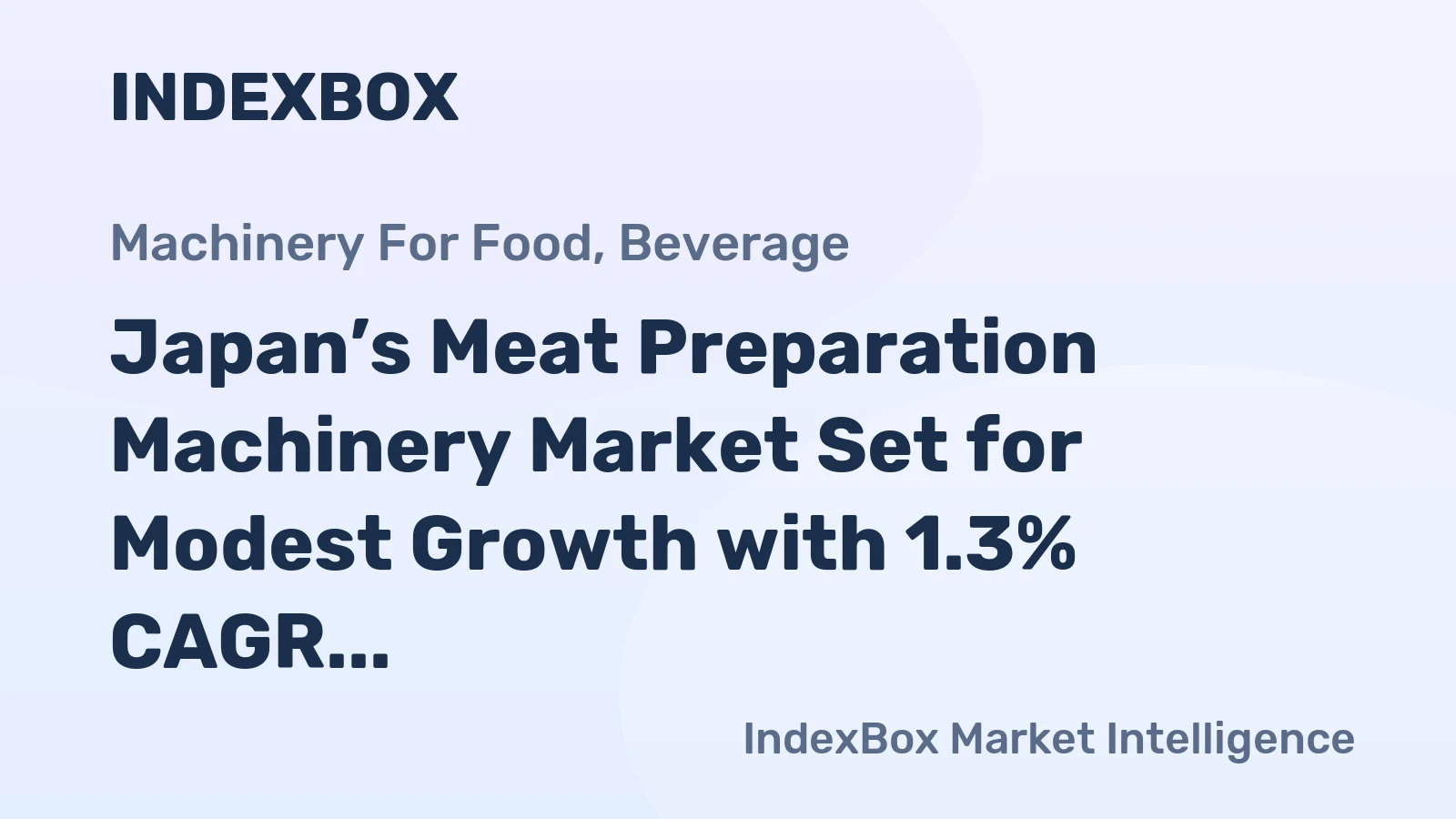 Japan’s Meat Preparation Machinery Market Set for Modest Growth with 1.3% CAGR in Value Through 2035