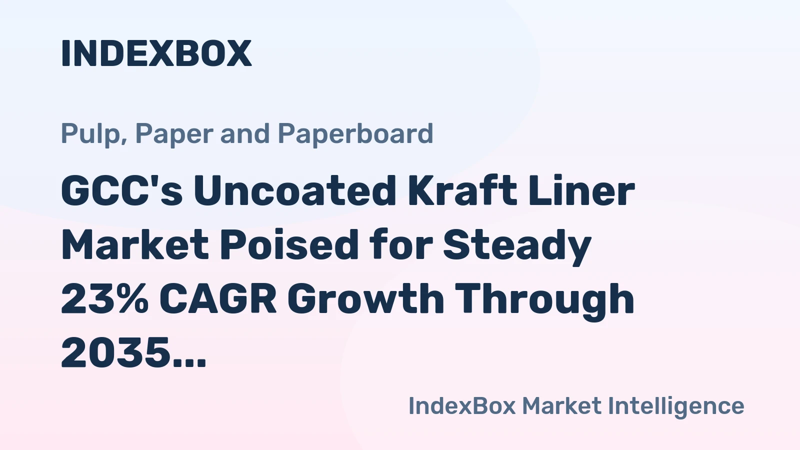GCC's Uncoated Kraft Liner Market Poised for Steady 23% CAGR Growth Through 2035