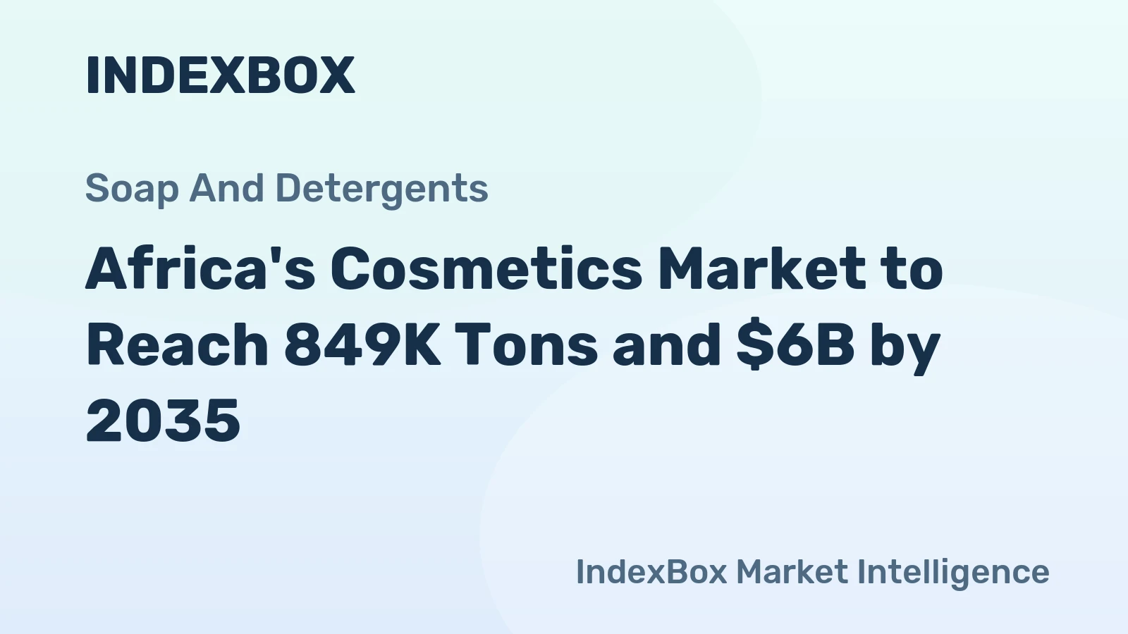 Africa's Cosmetics Market to Reach 849K Tons and $6B by 2035