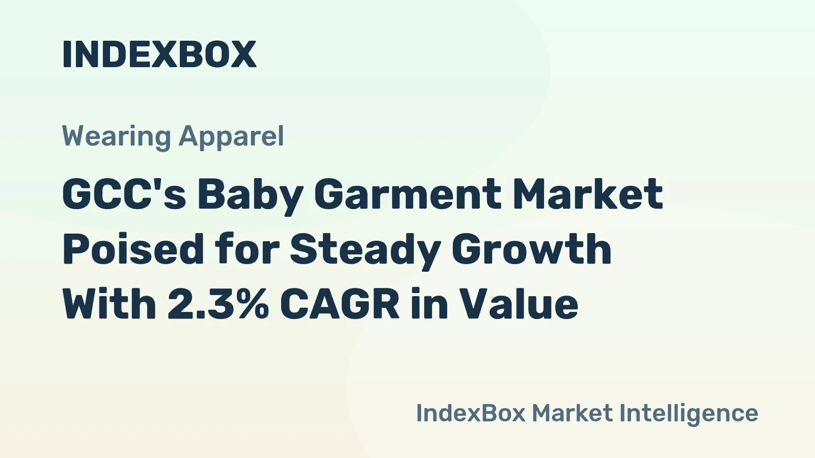 GCC's Baby Garment Market Poised for Steady Growth With 2.3% CAGR in Value