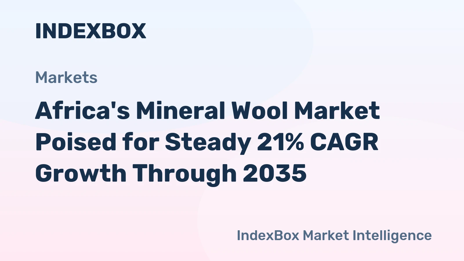 Africa's Mineral Wool Market Poised for Steady 21% CAGR Growth Through 2035