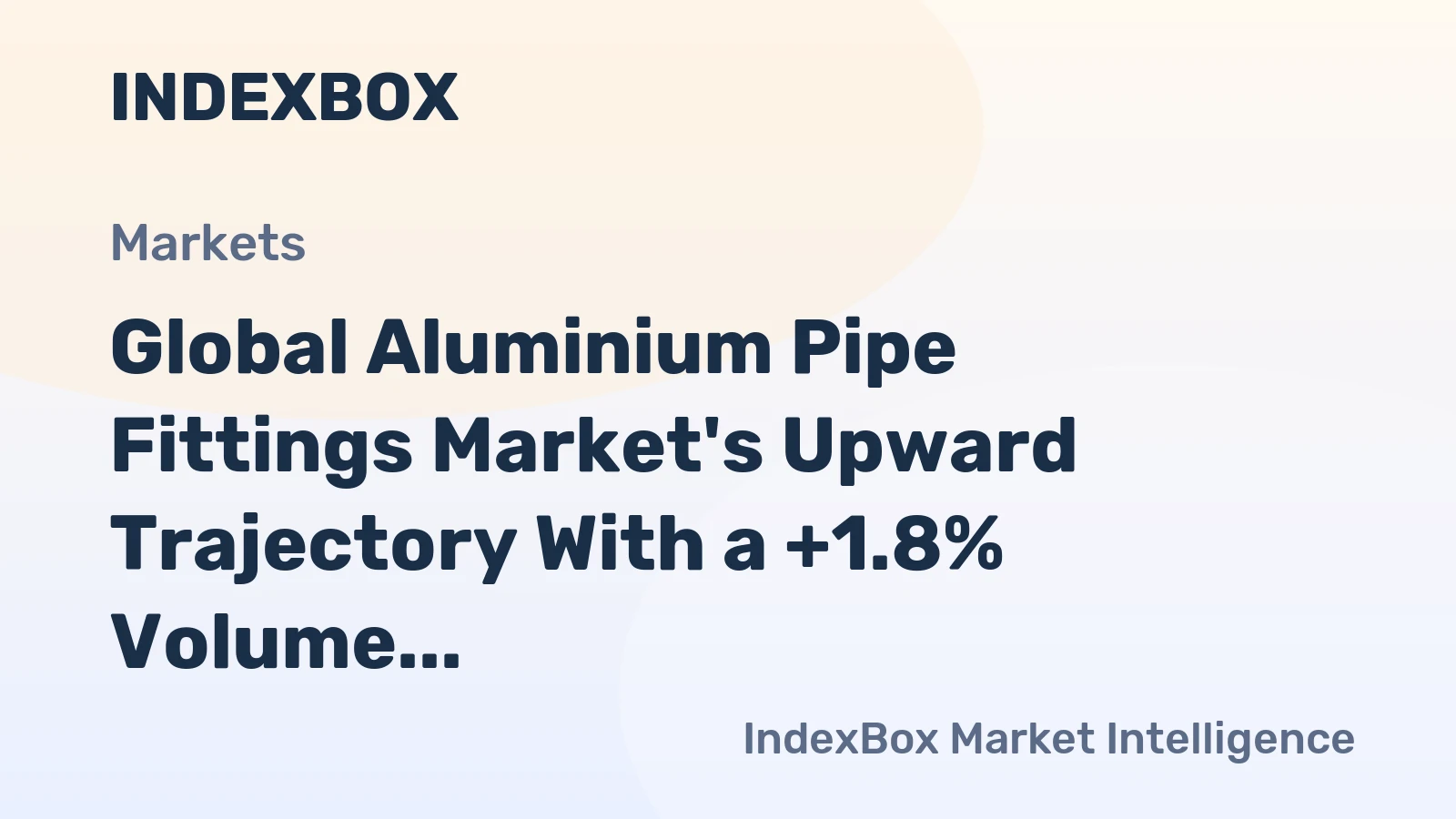 Global Aluminium Pipe Fittings Market's Upward Trajectory With a +1.8% Volume CAGR Through 2035