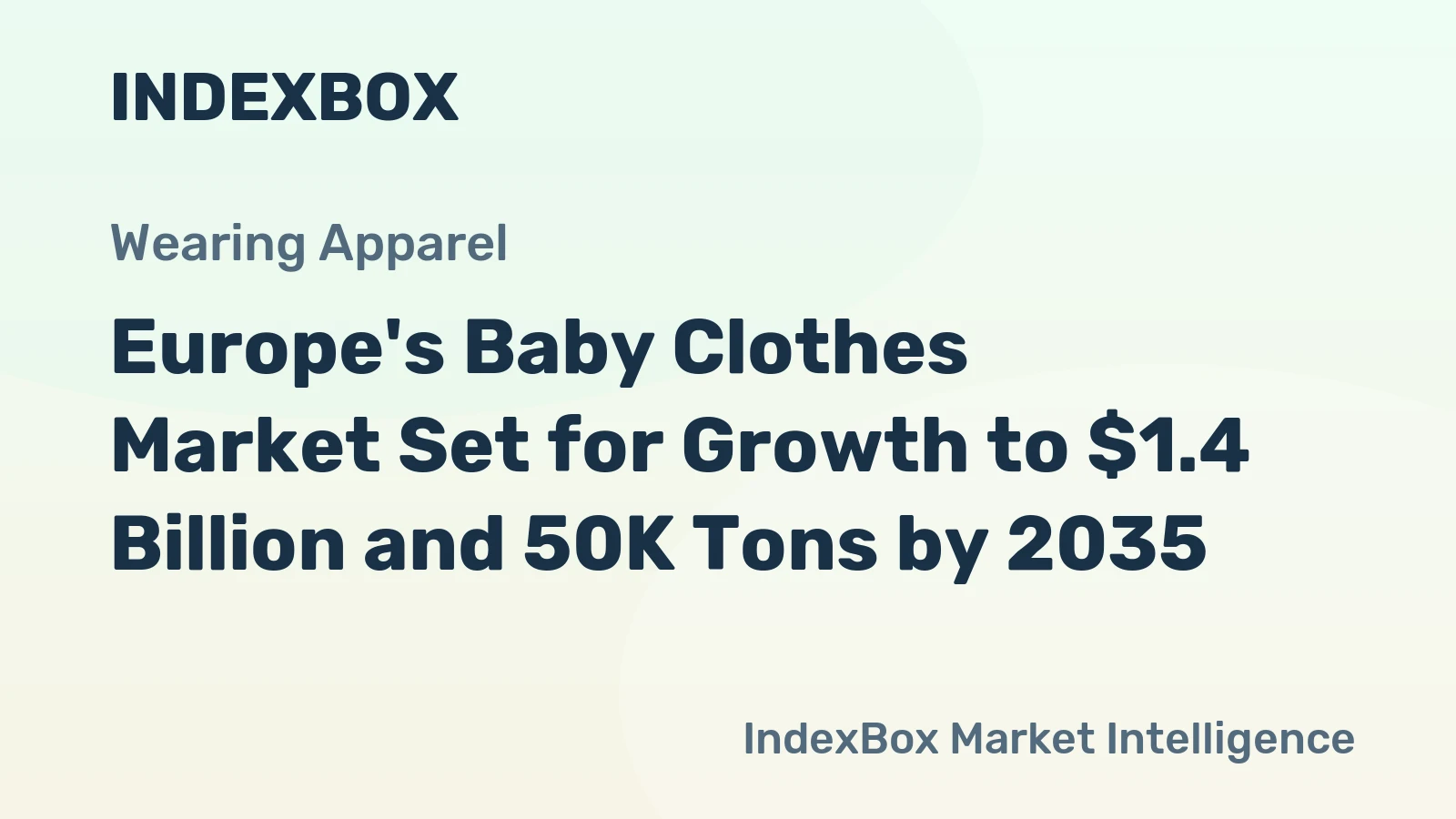 Europe's Baby Clothes Market Set for Growth to $1.4 Billion and 50K Tons by 2035