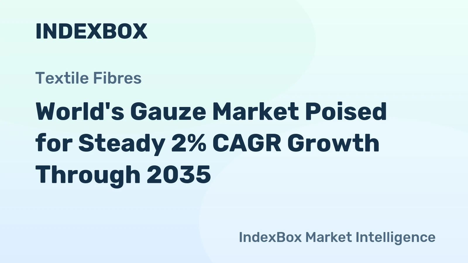 World's Gauze Market Poised for Steady 2% CAGR Growth Through 2035