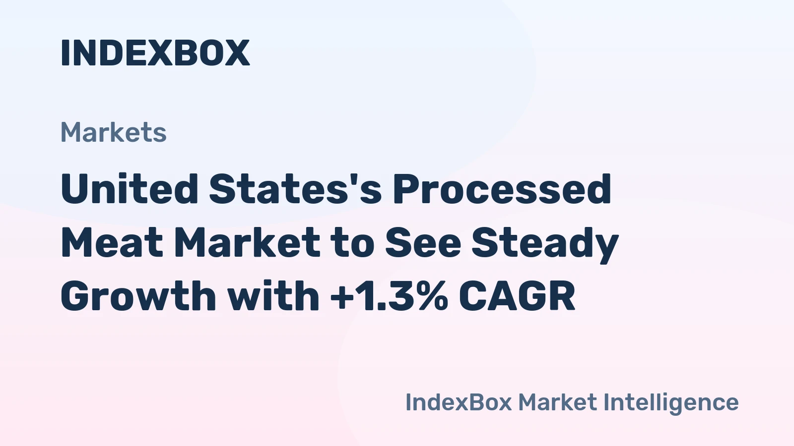 United States's Processed Meat Market to See Steady Growth with +1.3% CAGR
