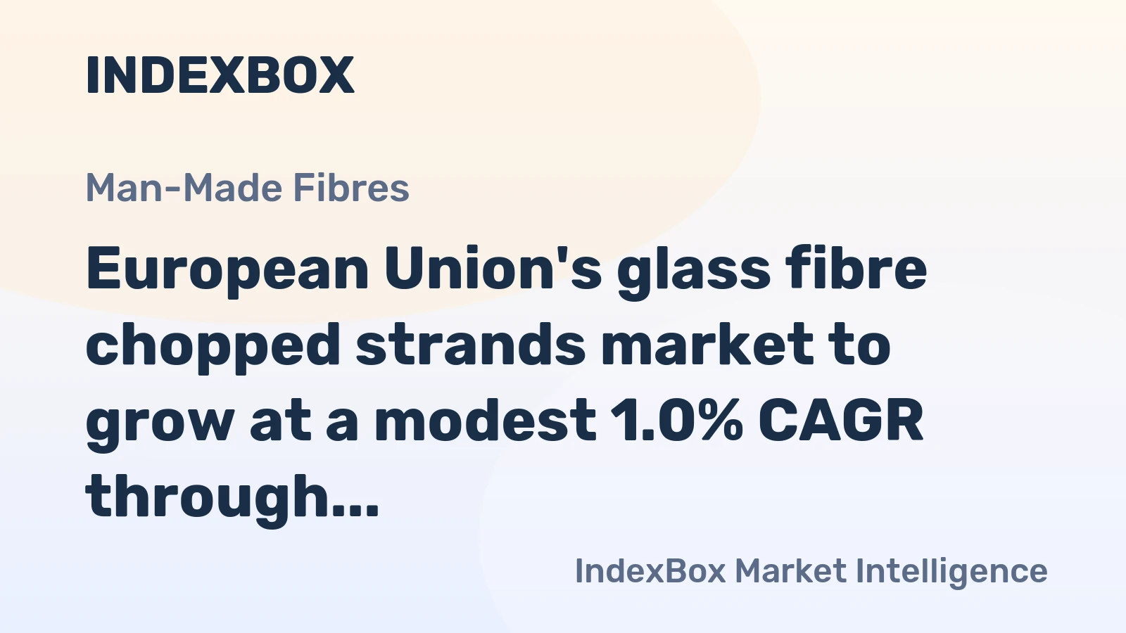 European Union's glass fibre chopped strands market to grow at a modest 1.0% CAGR through 2035, driven by sustained demand.