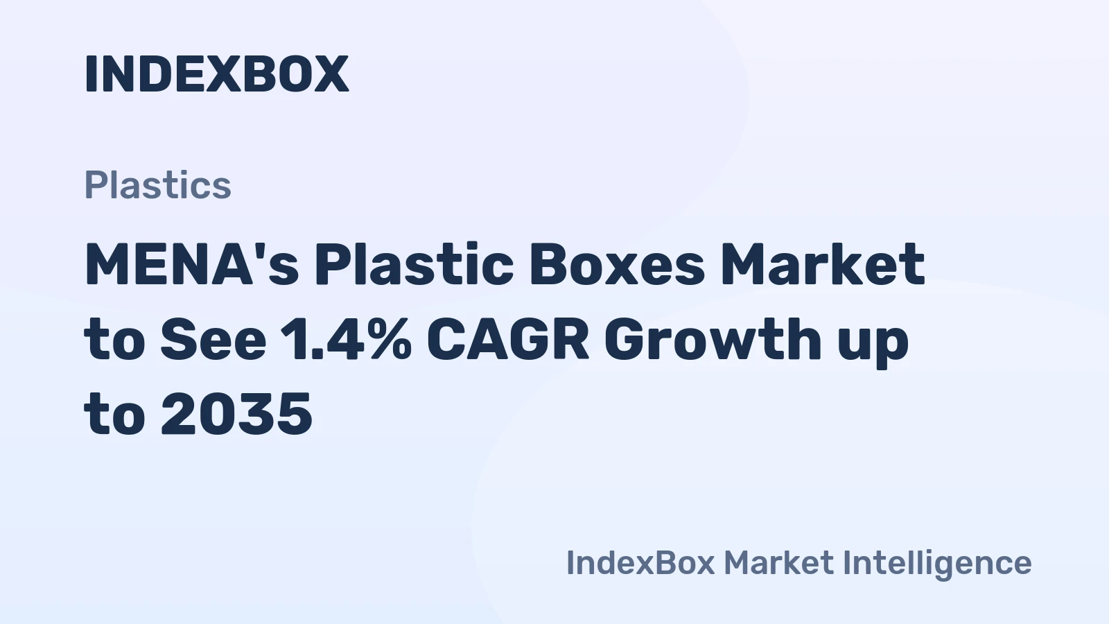 MENA's Plastic Boxes Market to See 1.4% CAGR Growth up to 2035