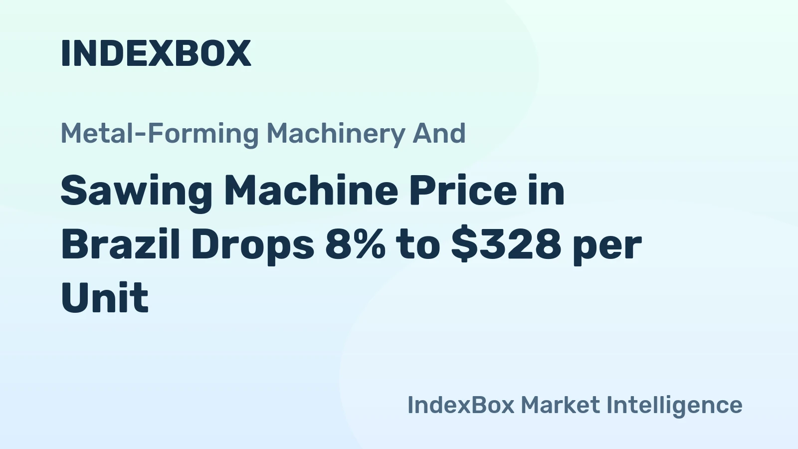 Sawing Machine Price in Brazil Drops 8% to $328 per Unit