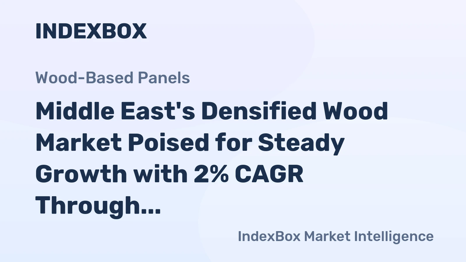 Middle East's Densified Wood Market Poised for Steady Growth with 2% CAGR Through 2035