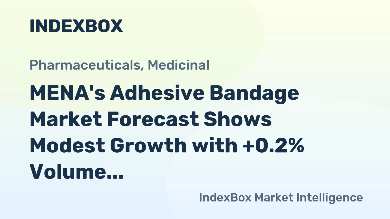 MENA's Adhesive Bandage Market Forecast Shows Modest Growth with +0.2% Volume CAGR Through 2035