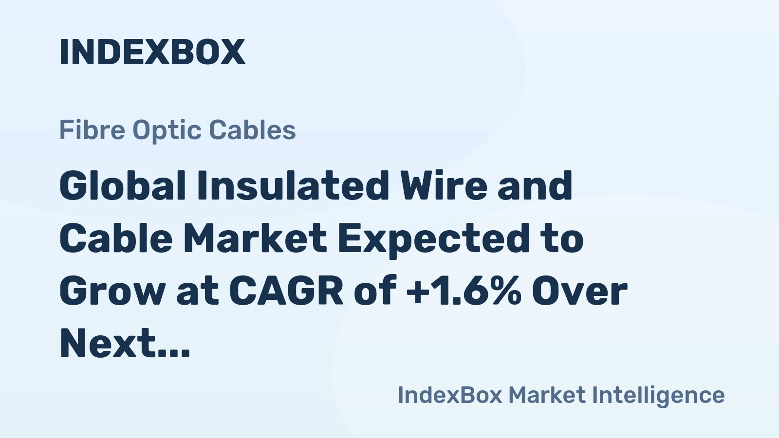 Global Insulated Wire and Cable Market Expected to Grow at CAGR of +1.6% Over Next Decade, with Market Value Reaching $636B by 2035