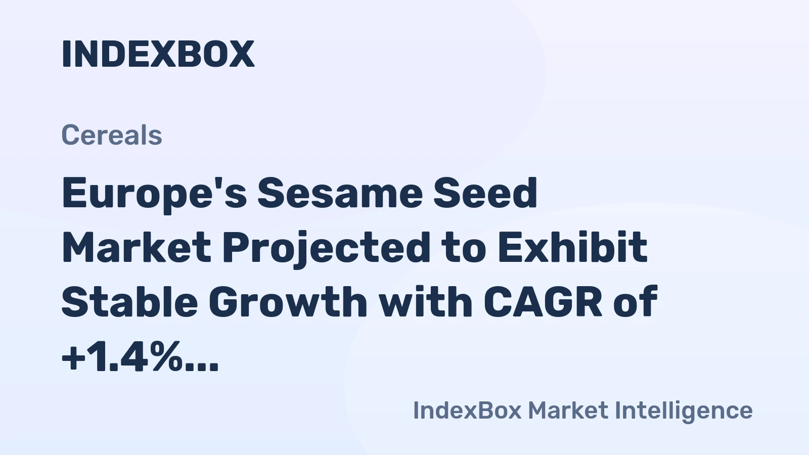 Europe's Sesame Seed Market Projected to Exhibit Stable Growth with CAGR of +1.4% Over Next Decade