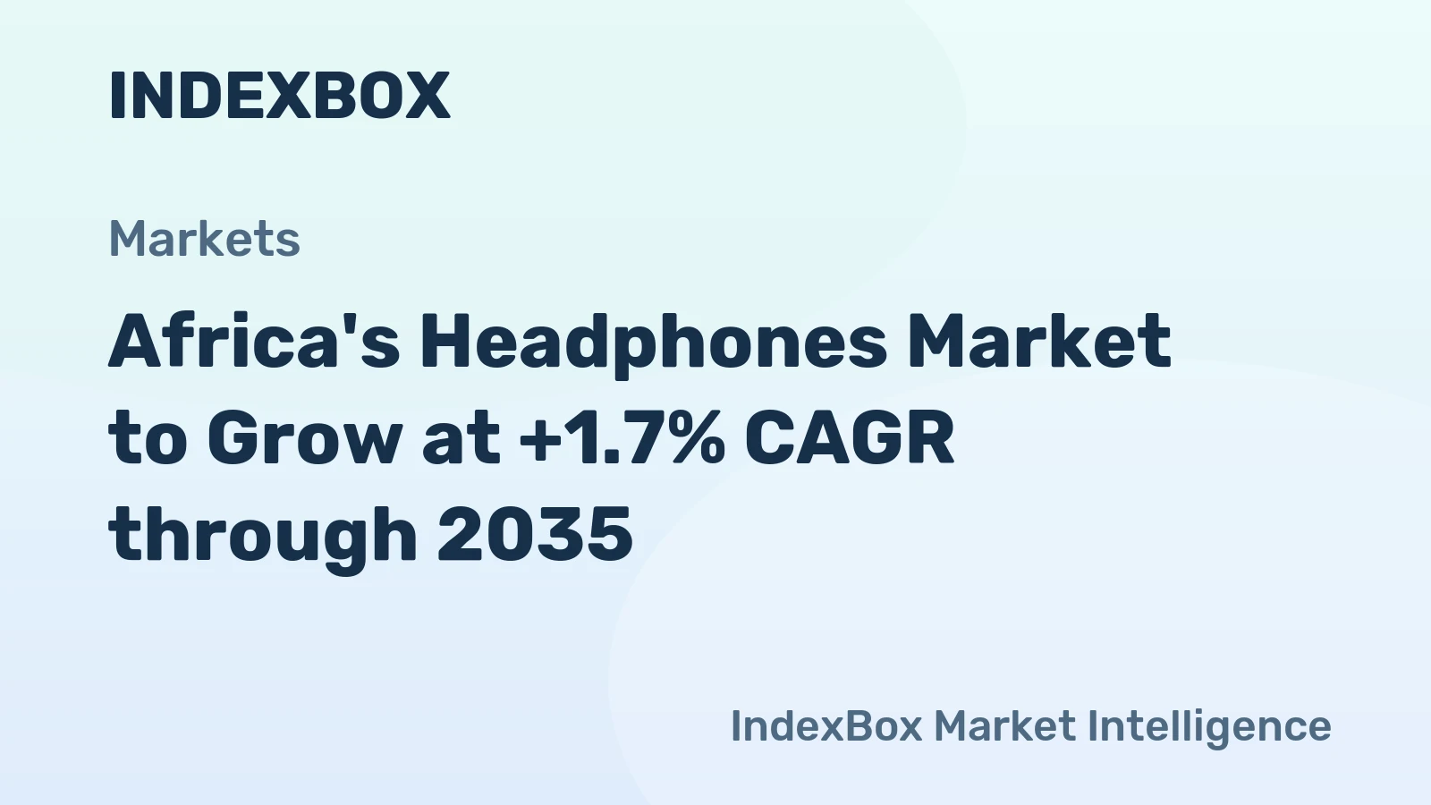 Africa's Headphones Market to Grow at +1.7% CAGR through 2035