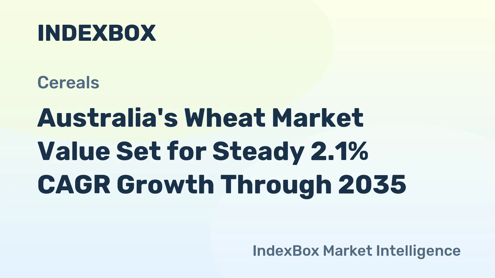 Australia's Wheat Market Value Set for Steady 2.1% CAGR Growth Through 2035