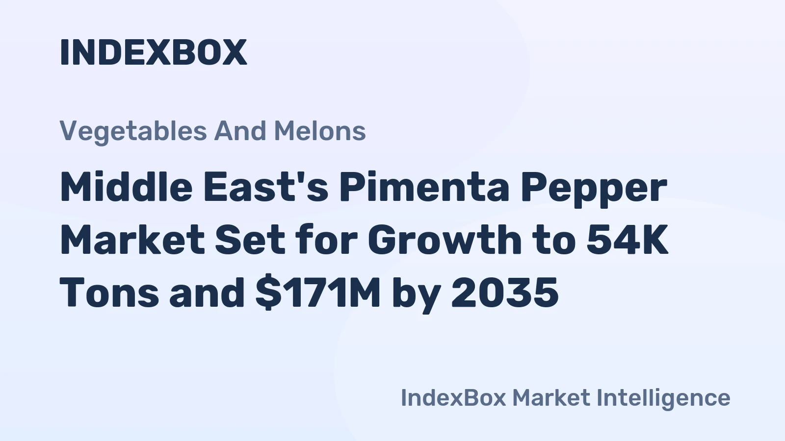 Middle East's Pimenta Pepper Market Set for Growth to 54K Tons and $171M by 2035
