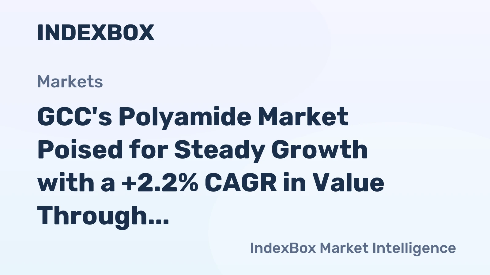 GCC's Polyamide Market Poised for Steady Growth with a +2.2% CAGR in Value Through 2035