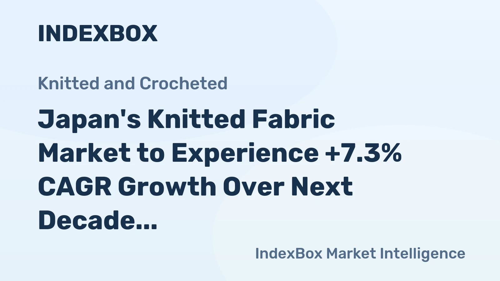 Japan's Knitted Fabric Market to Experience +7.3% CAGR Growth Over Next Decade