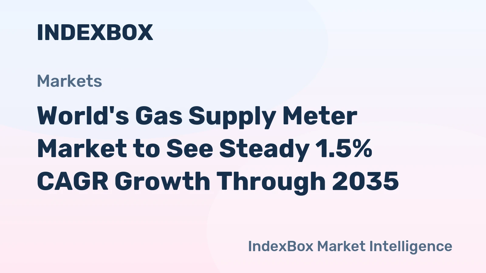 World's Gas Supply Meter Market to See Steady 1.5% CAGR Growth Through 2035