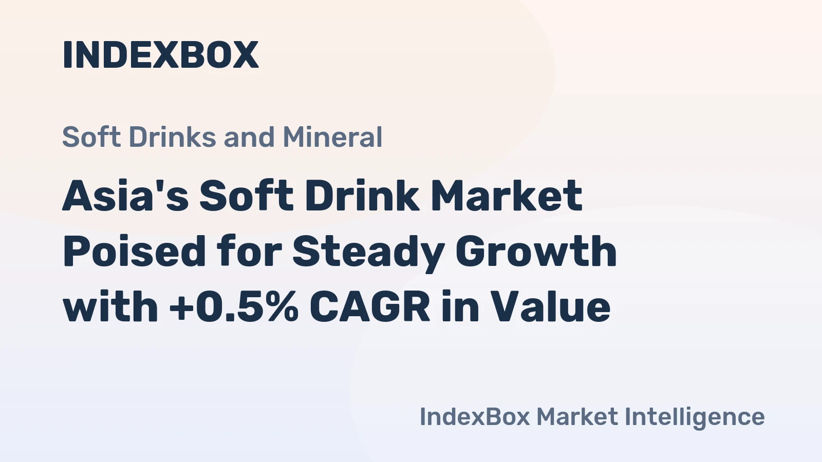 Asia's Soft Drink Market Poised for Steady Growth with +0.5% CAGR in Value