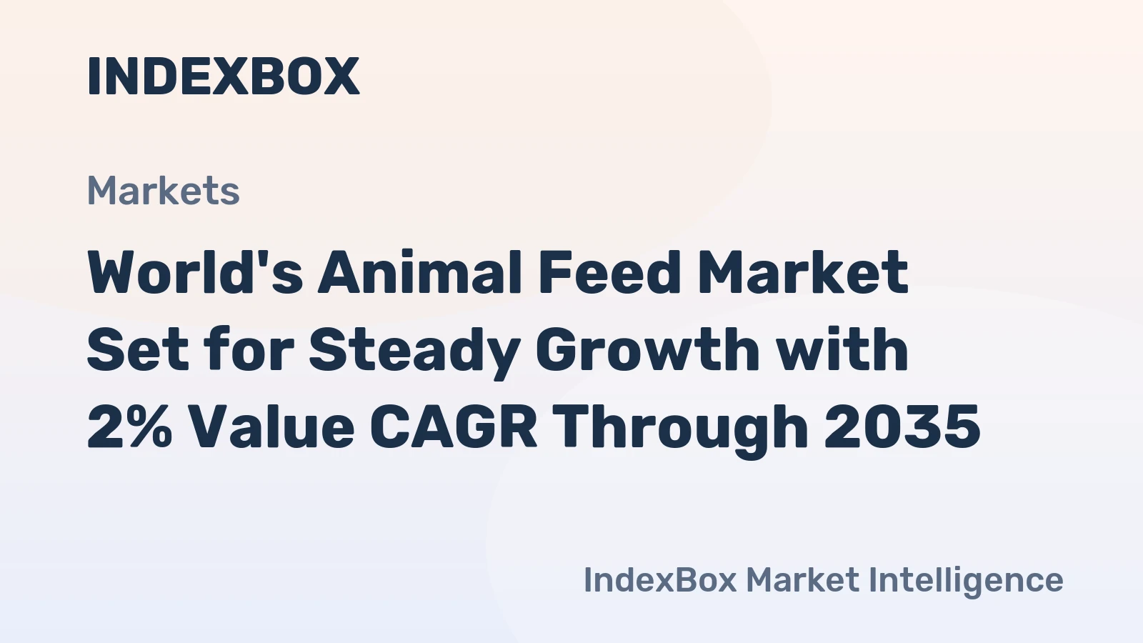 World's Animal Feed Market Set for Steady Growth with 2% Value CAGR Through 2035