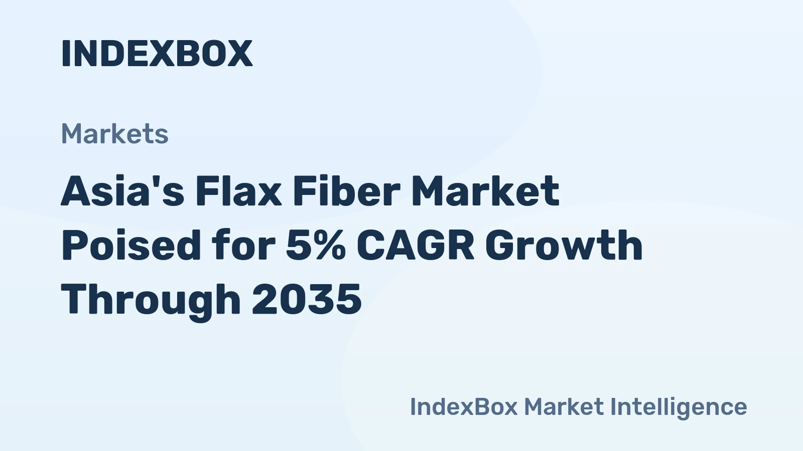 Asia's Flax Fiber Market Poised for 5% CAGR Growth Through 2035