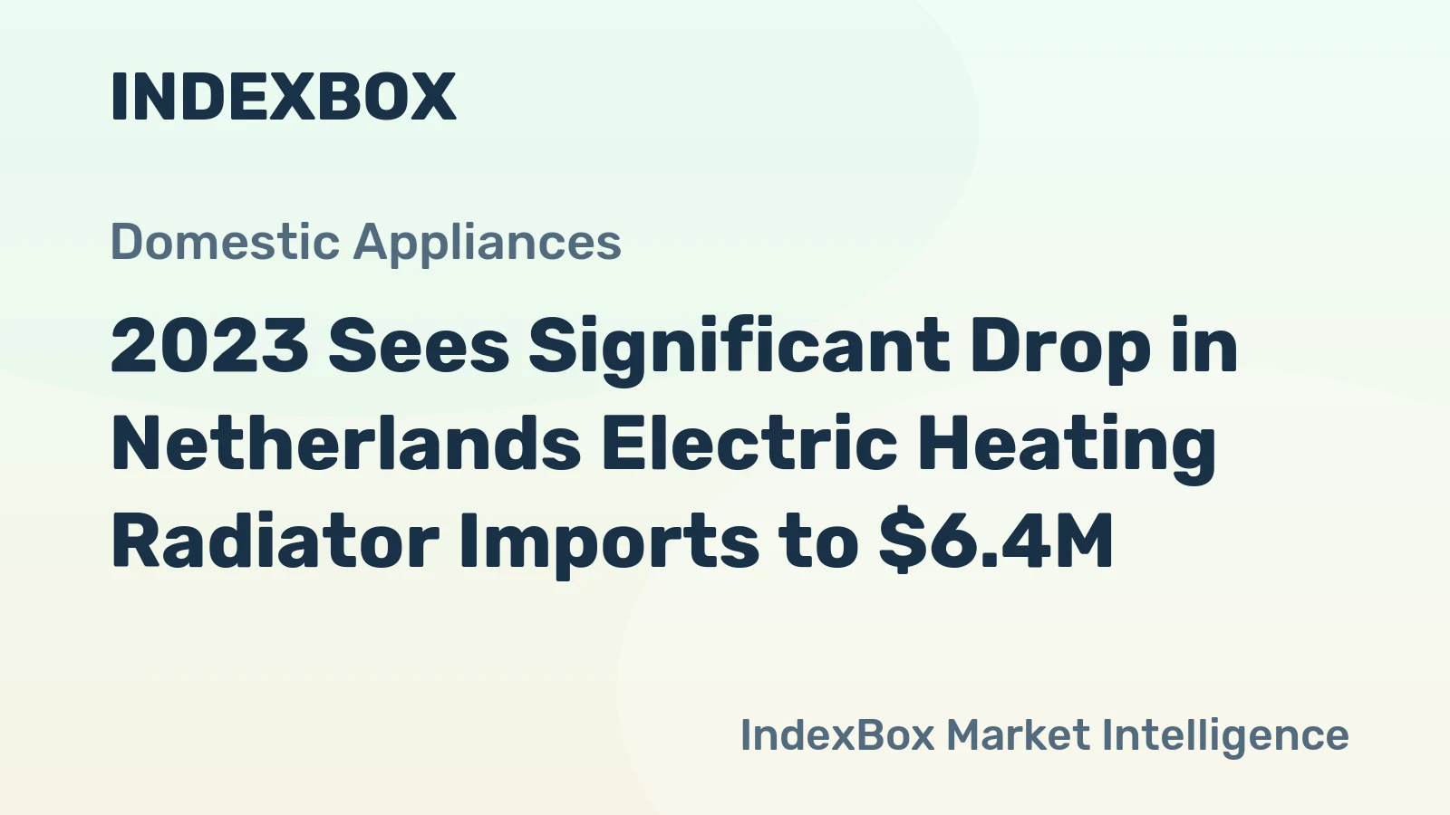 2023 Sees Significant Drop in Netherlands Electric Heating Radiator Imports to $6.4M