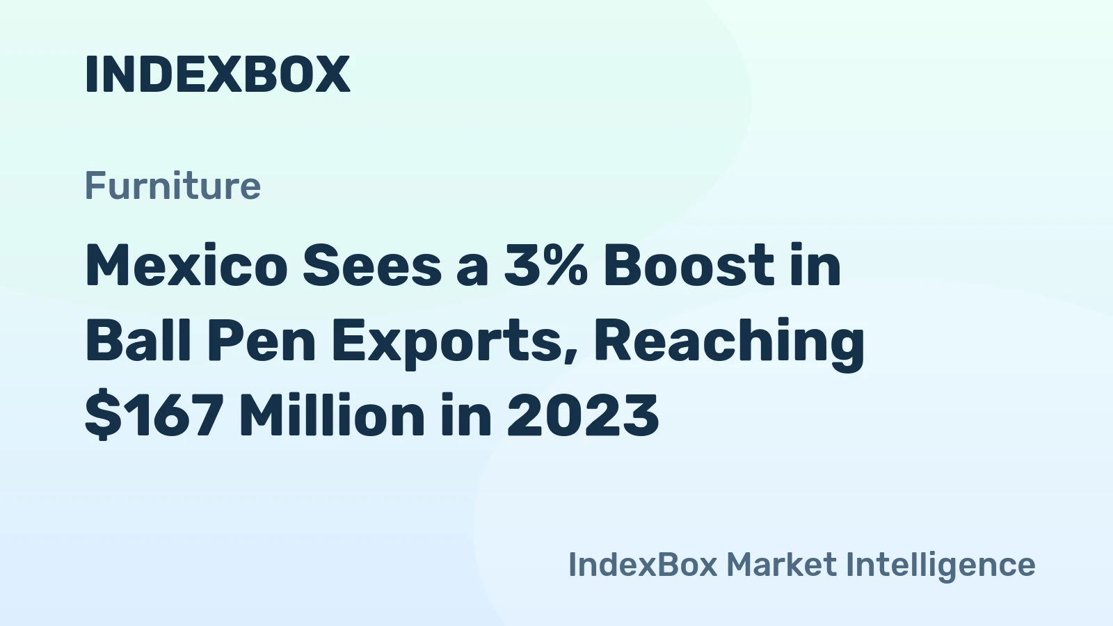 Mexico Sees a 3% Boost in Ball Pen Exports, Reaching $167 Million in 2023