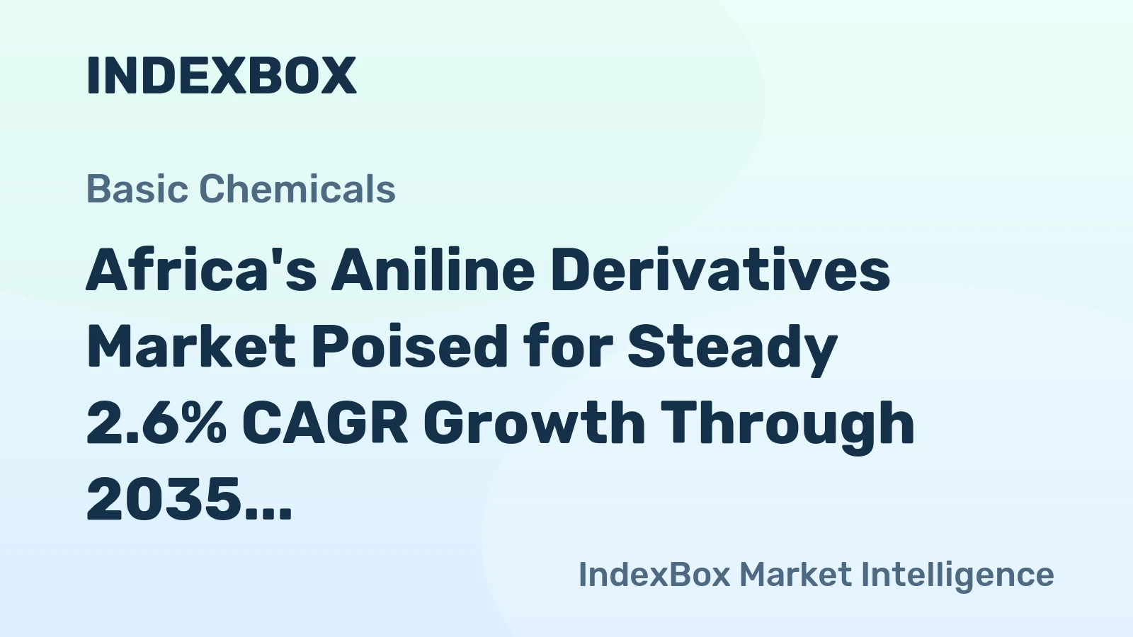Africa's Aniline Derivatives Market Poised for Steady 2.6% CAGR Growth Through 2035