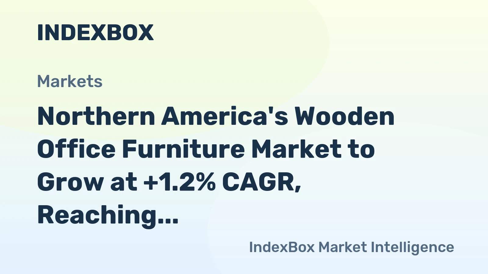Northern America's Wooden Office Furniture Market to Grow at +1.2% CAGR, Reaching $14.5B by 2035