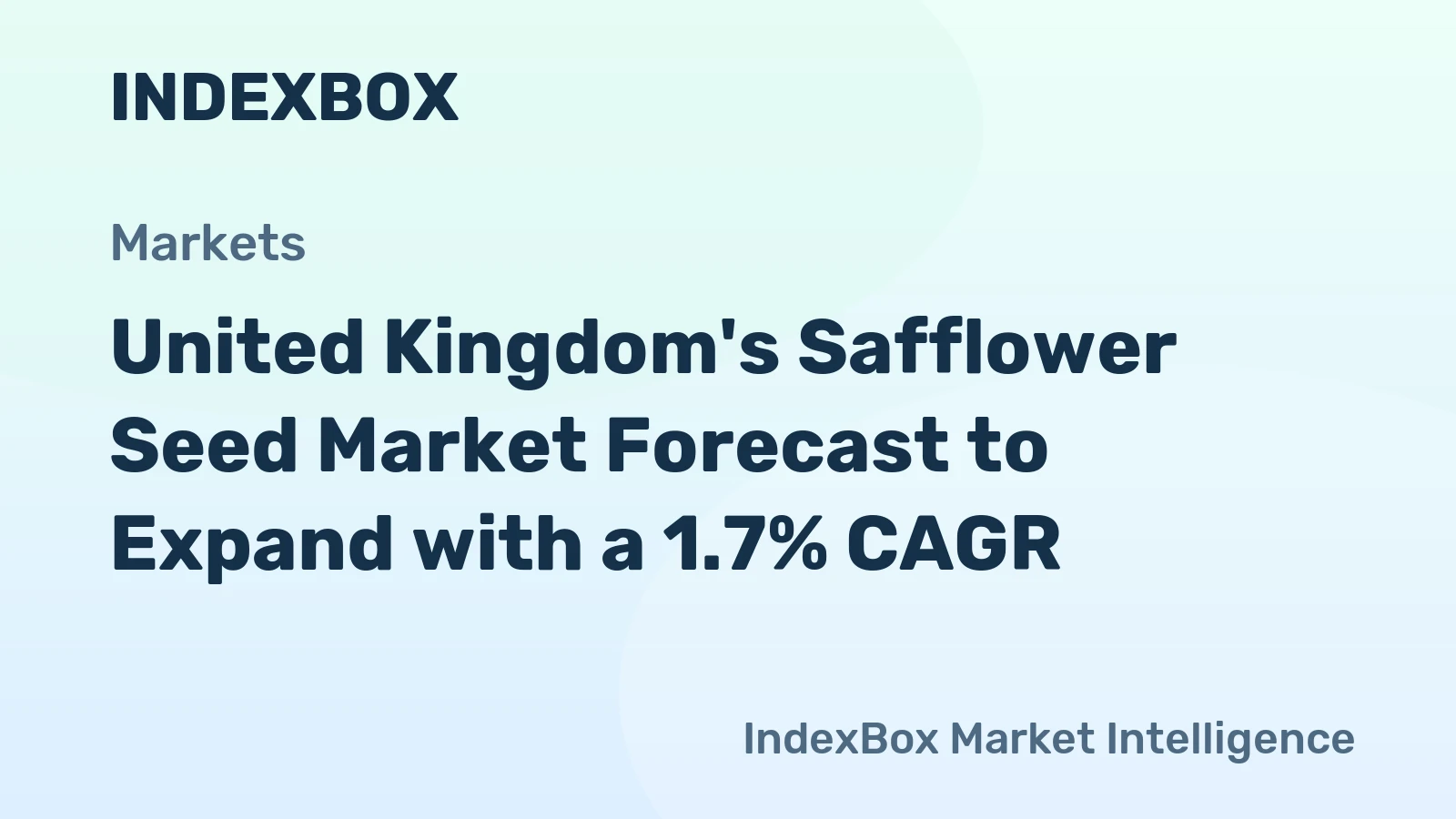 United Kingdom's Safflower Seed Market Forecast to Expand with a 1.7% CAGR