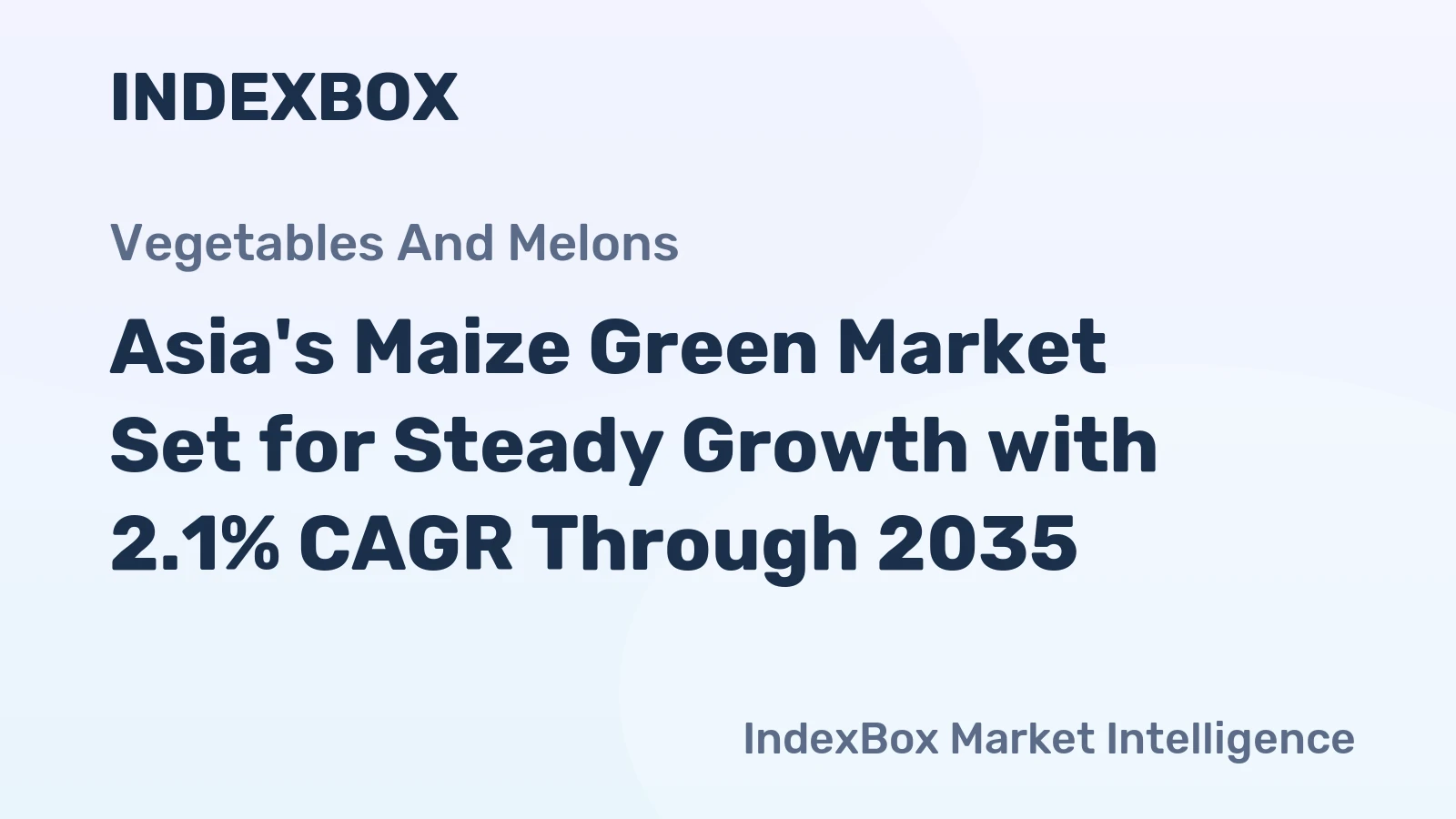 Asia's Maize Green Market Set for Steady Growth with 2.1% CAGR Through 2035