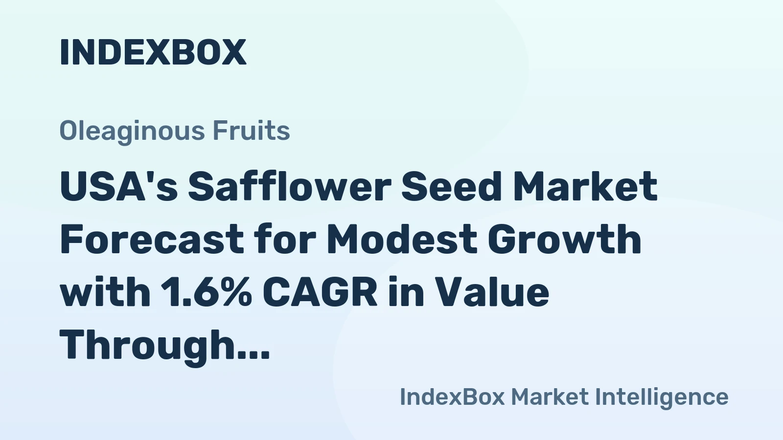 USA's Safflower Seed Market Forecast for Modest Growth with 1.6% CAGR in Value Through 2035