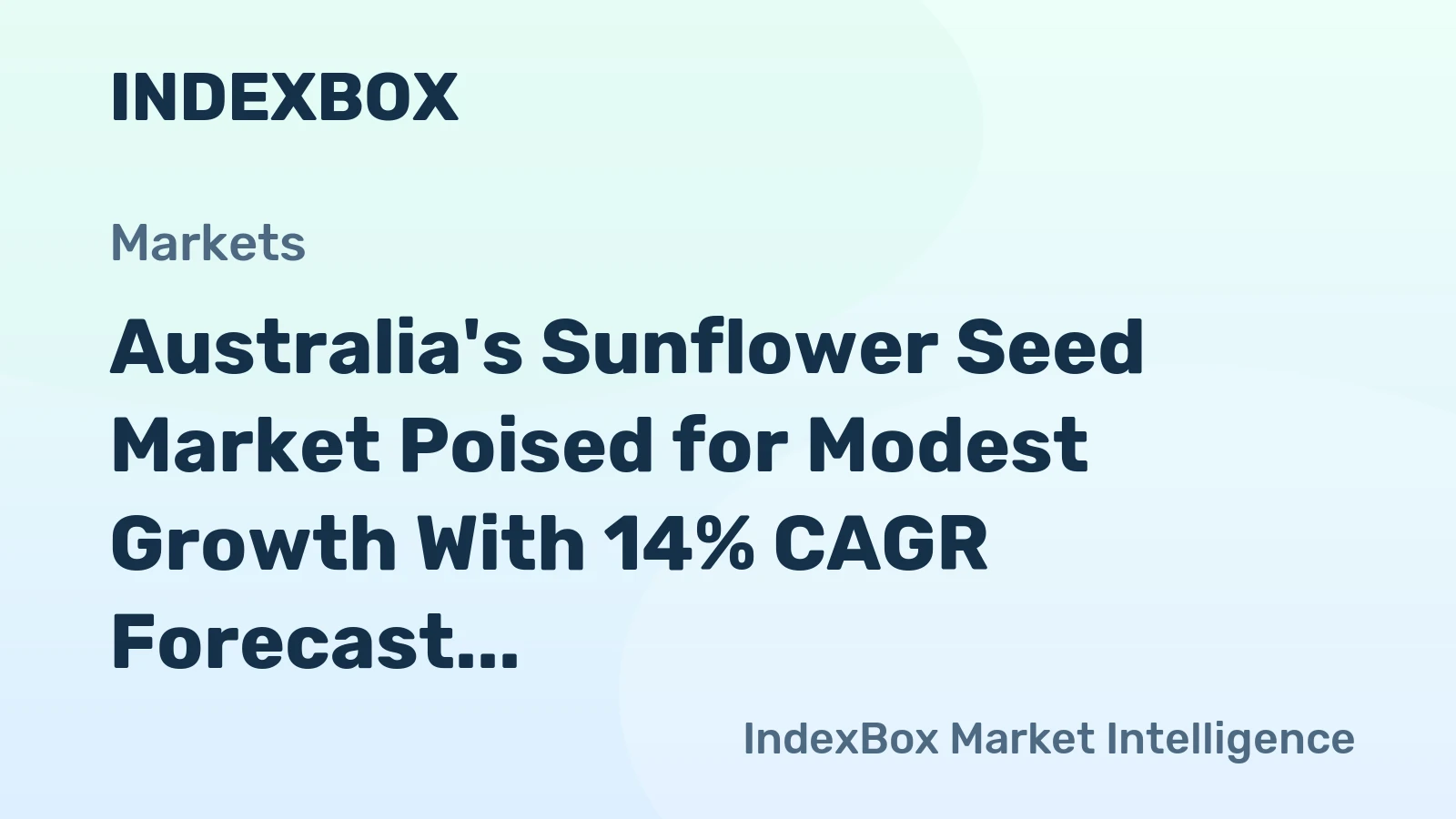 Australia's Sunflower Seed Market Poised for Modest Growth With 14% CAGR Forecast Through 2035