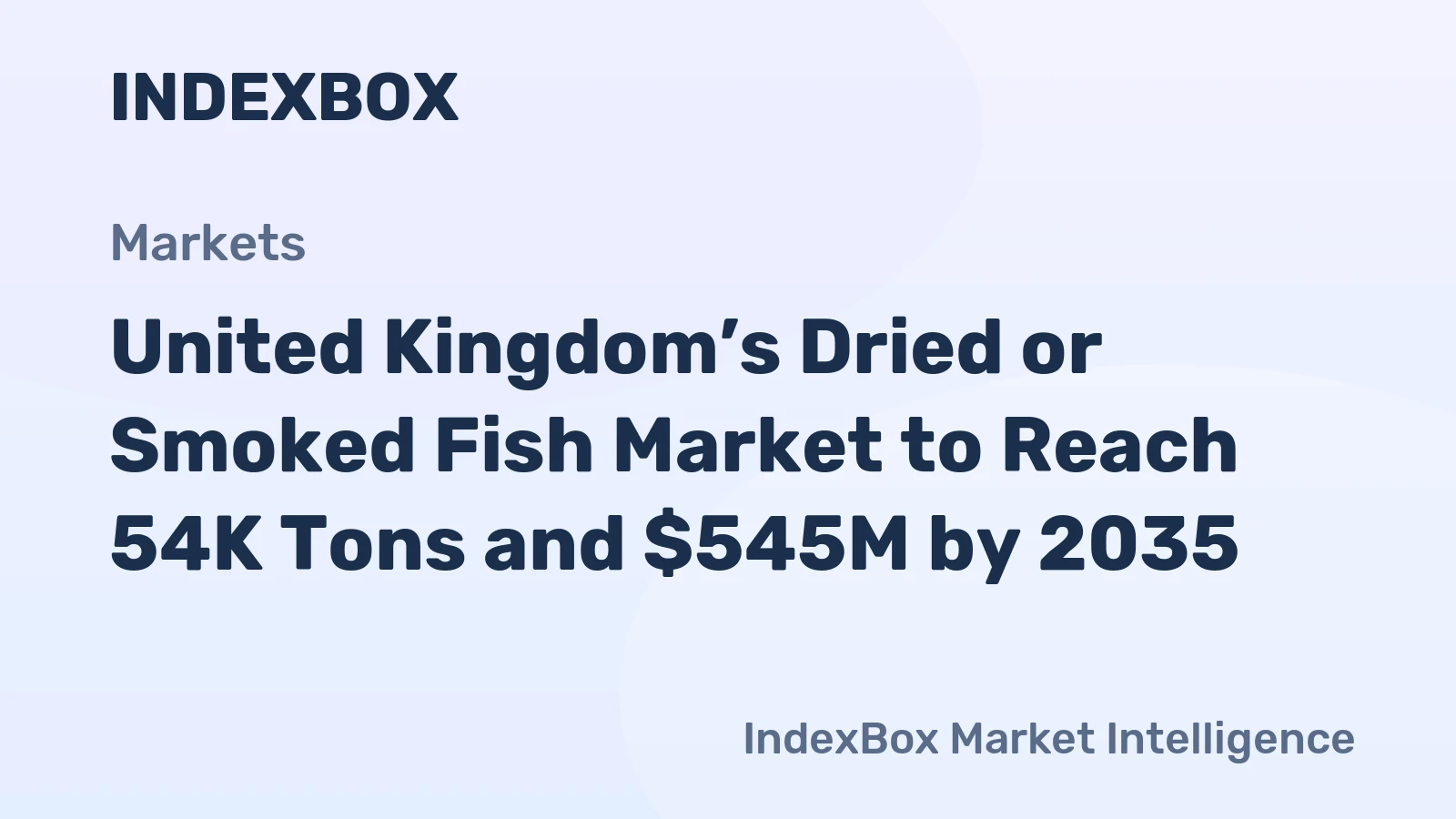 United Kingdom’s Dried or Smoked Fish Market to Reach 54K Tons and $545M by 2035