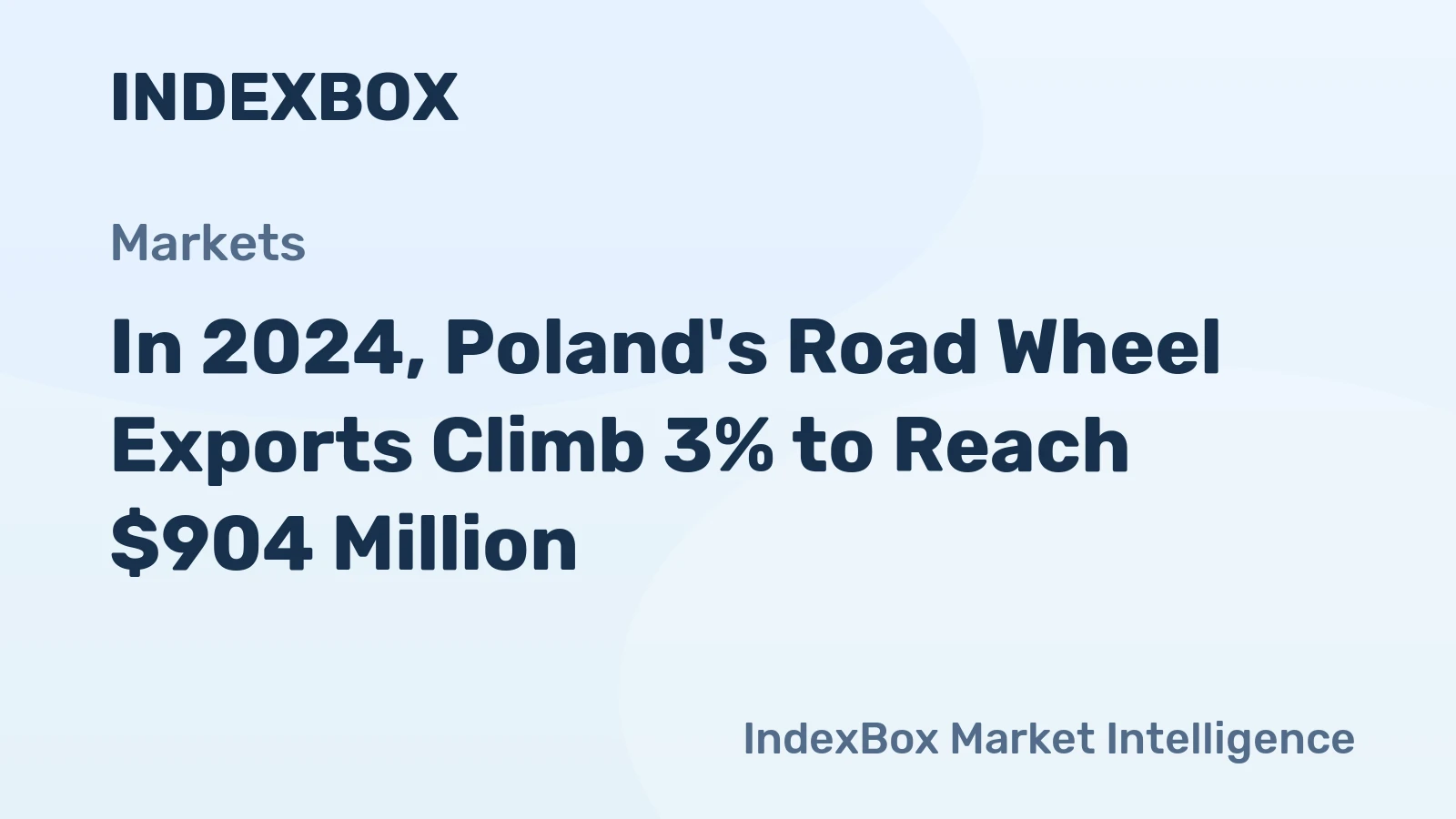 In 2024, Poland's Road Wheel Exports Climb 3% to Reach $904 Million