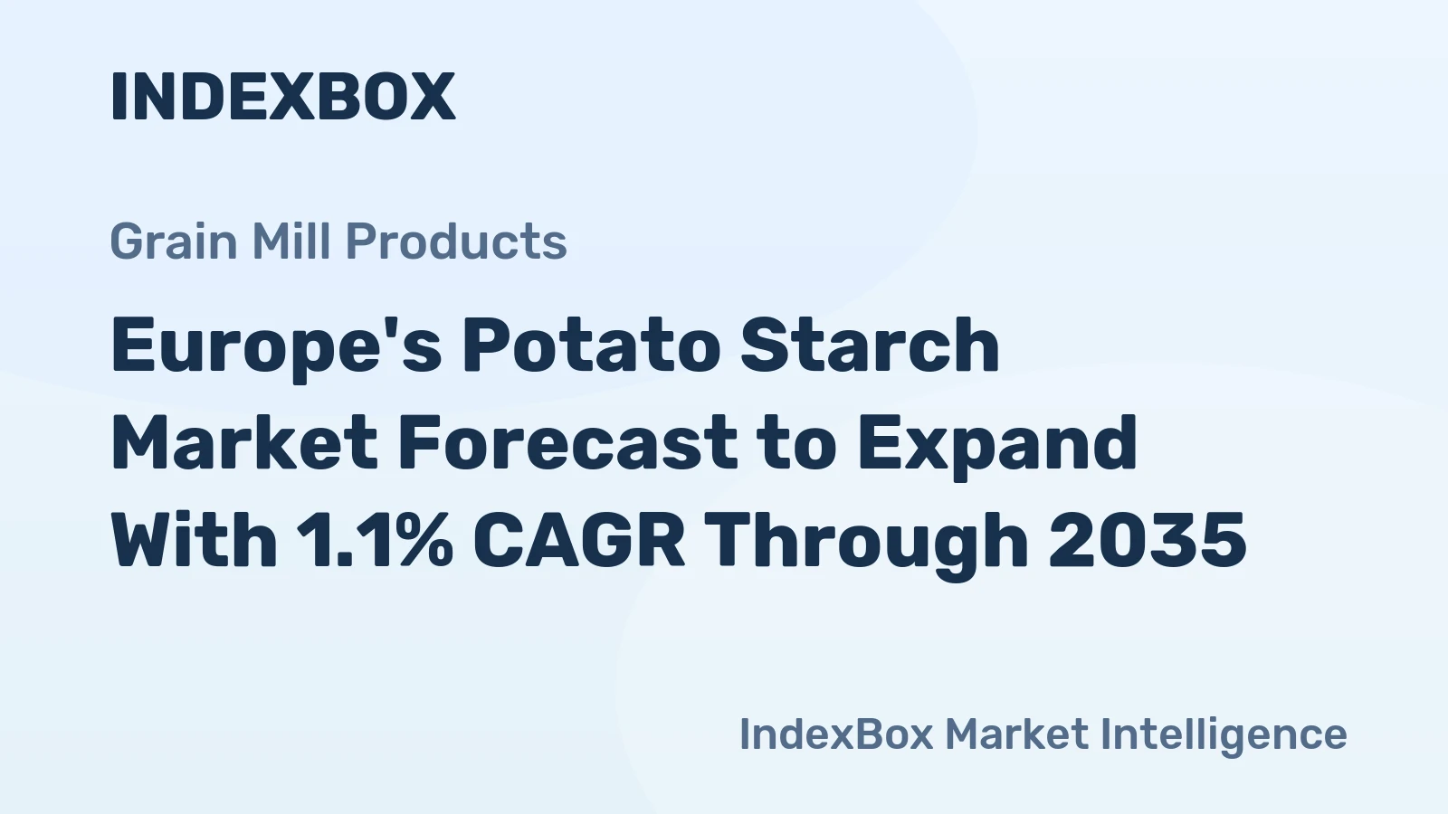 Europe's Potato Starch Market Forecast to Expand With 1.1% CAGR Through 2035